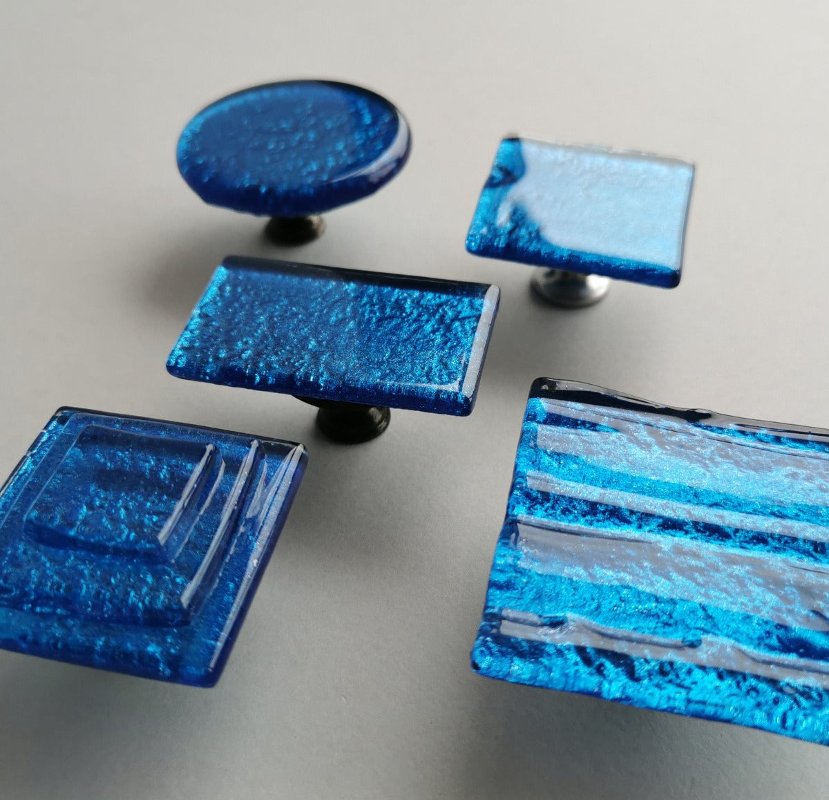 Cobalt Blue Accent Glass Knob. Bright Royal Blue Statement Glass Knob ...
